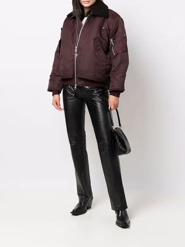 Eytys Polar Aviator Bomber Jacket In Red - 30% Off | Editorialist