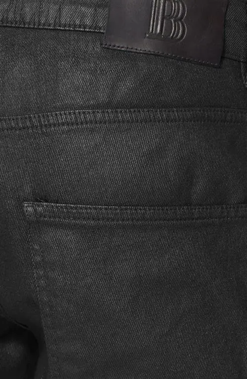 Pierre Balmain Coated Moto Jeans