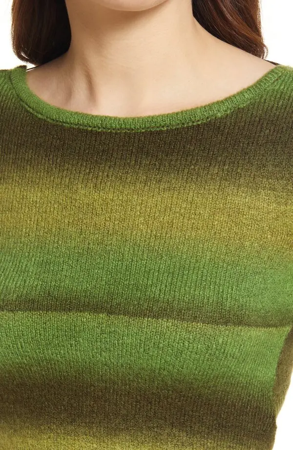 BDG URBAN OUTFITTERS Ombré Stripe Crop Sweater