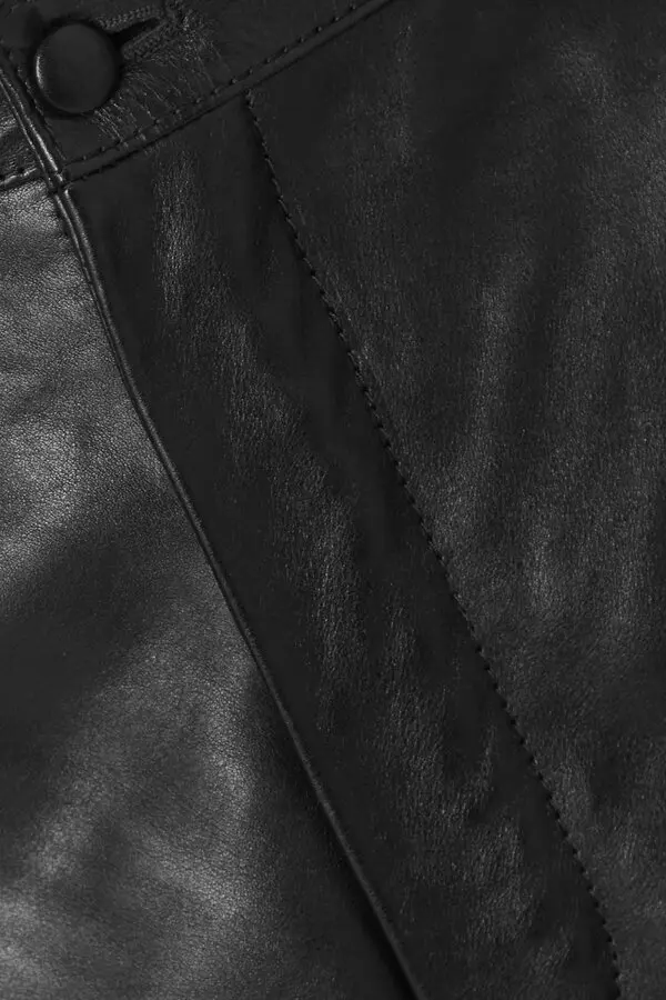 Gucci Aria Leather Tapered Pants