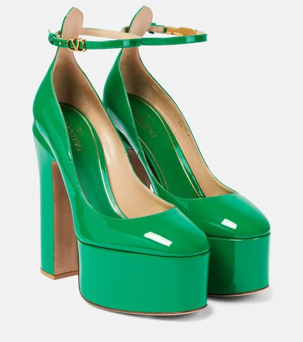 Valentino Garavani Platform Pumps - Green