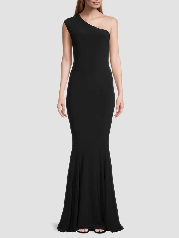 Norma Kamali One-shoulder Mermaid Gown