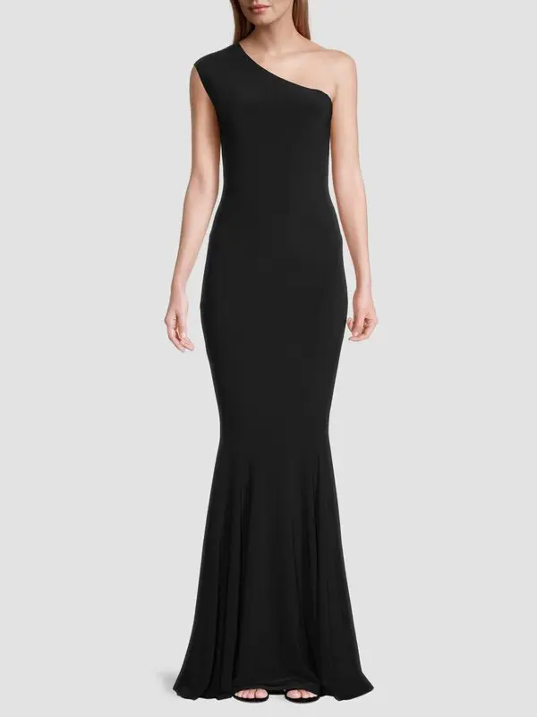 Norma Kamali One-shoulder Mermaid Gown