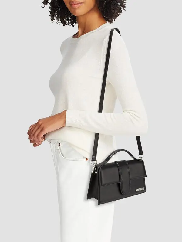 Jacquemus Le Grand Bambino Top Handle Bag - Black Silver