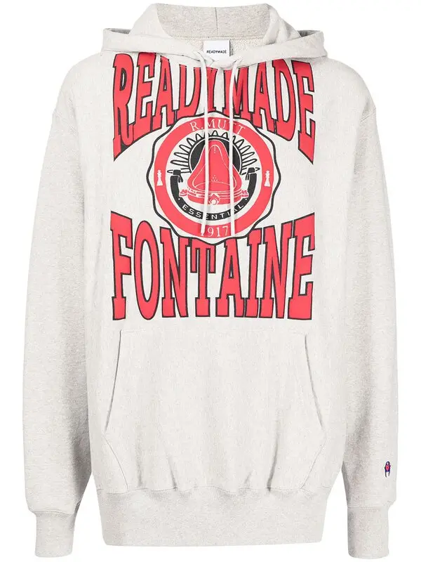 Readymade Logo-print Hoodie - Grey