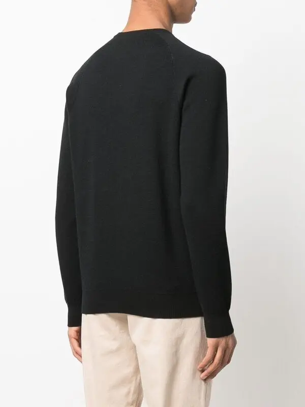 Philipp Plein Intarsia-logo Crewneck Jumper - Black
