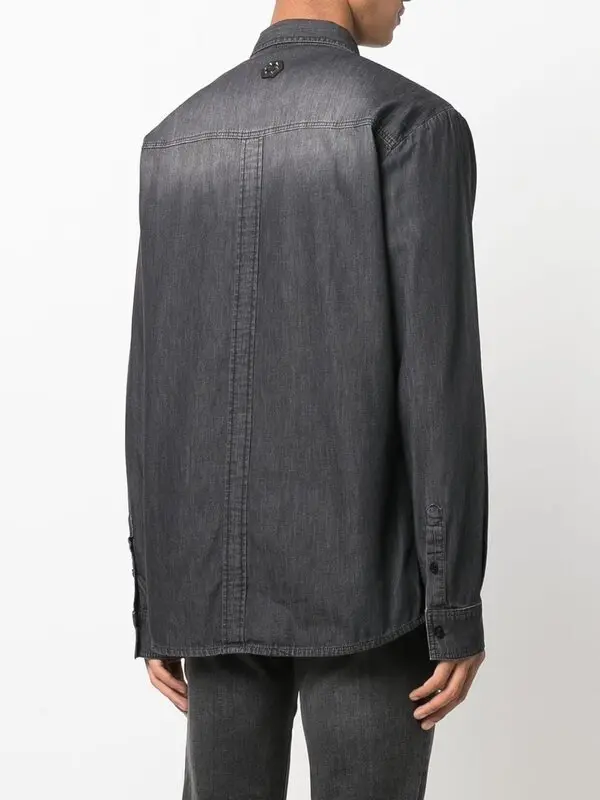 Philipp Plein Plein™ Logo Denim Shirt