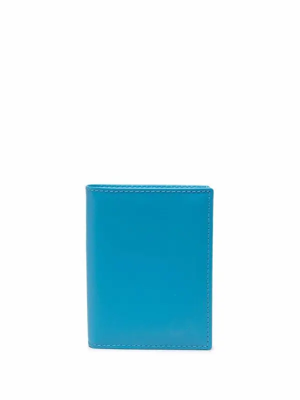 Comme Des Garçons Bi-fold Leather Wallet - Blue