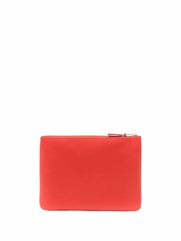 Comme Des Garçons Logo-print Leather Pouch