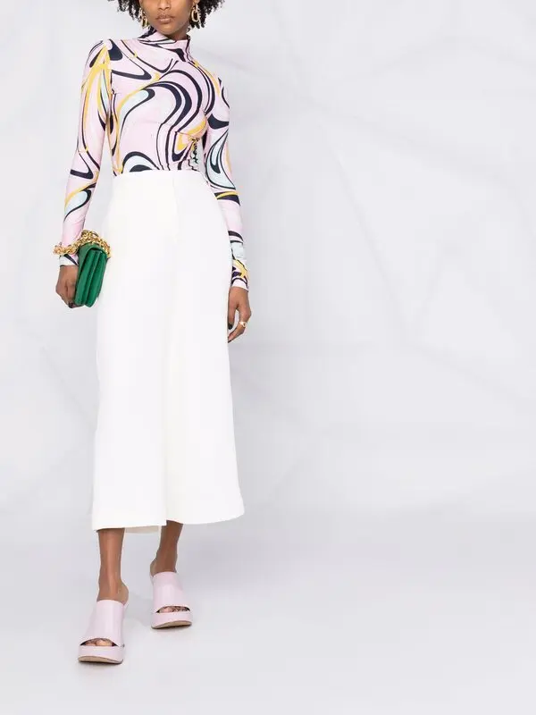 Valentino Garavani Cropped Wide-leg Trousers