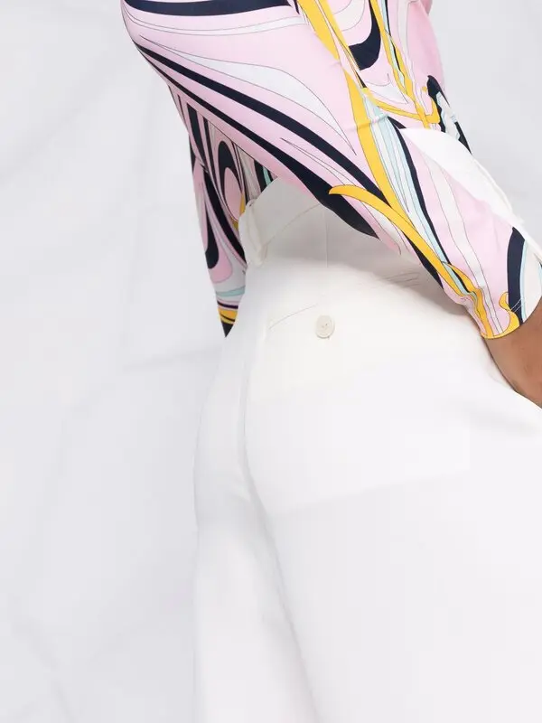 Valentino Garavani Cropped Wide-leg Trousers