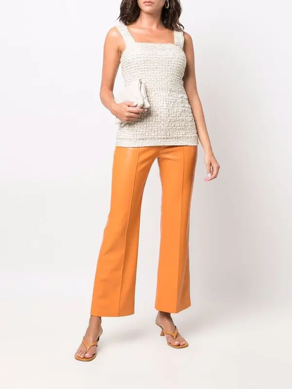 Nanushka Faux-leather Flared Trousers