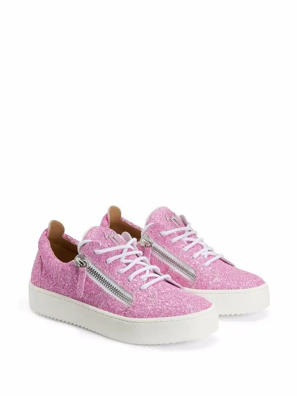 GIUSEPPE ZANOTTI Gail Glitter Sneakers - Pink
