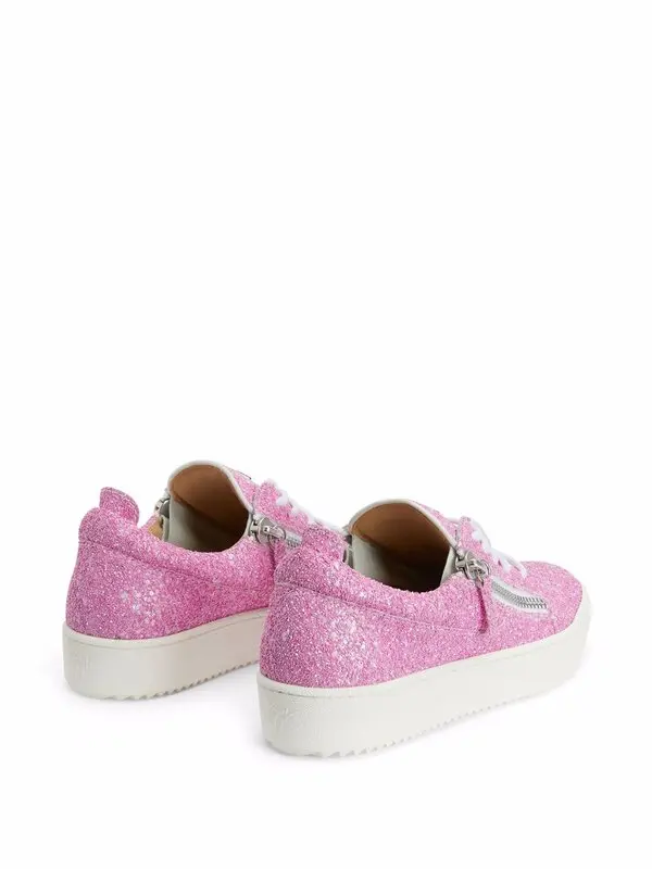 GIUSEPPE ZANOTTI Gail Glitter Sneakers - Pink