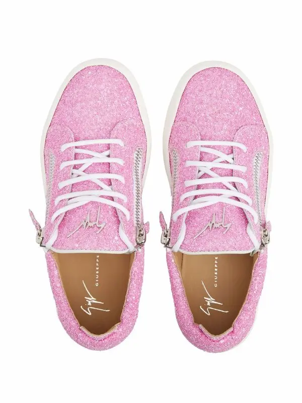 GIUSEPPE ZANOTTI Gail Glitter Sneakers - Pink