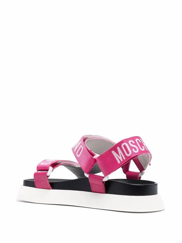 Moschino Logo-strap Flat Sandals