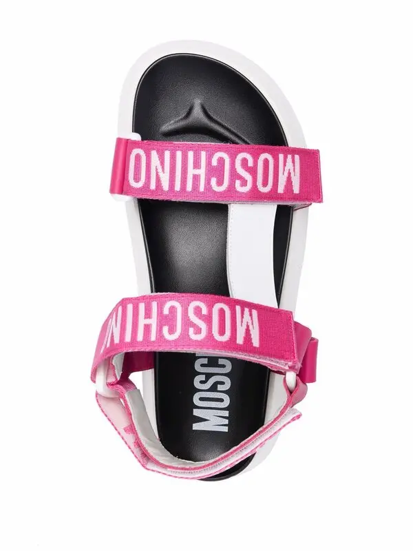 Moschino Logo-strap Flat Sandals