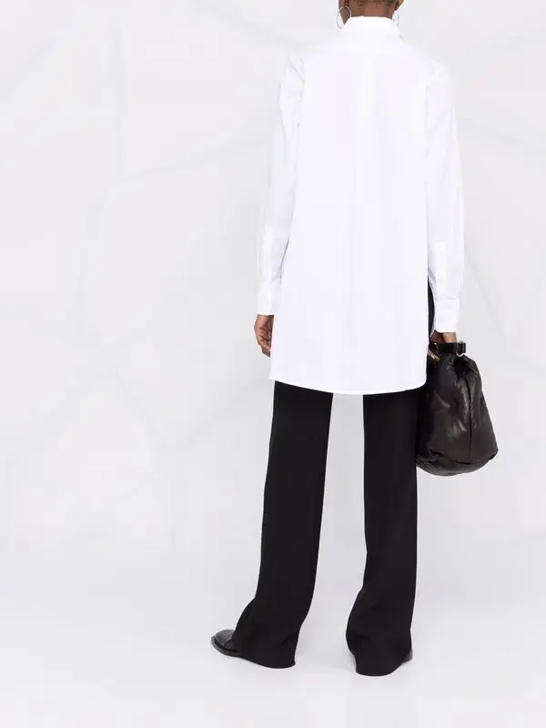 Victoria Beckham Embroidered Cotton Shirt