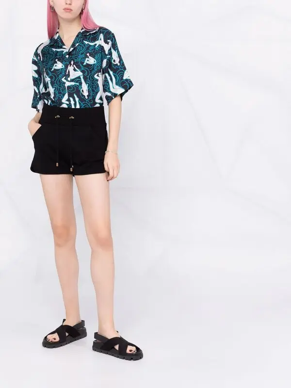 Balmain Logo Knit Shorts