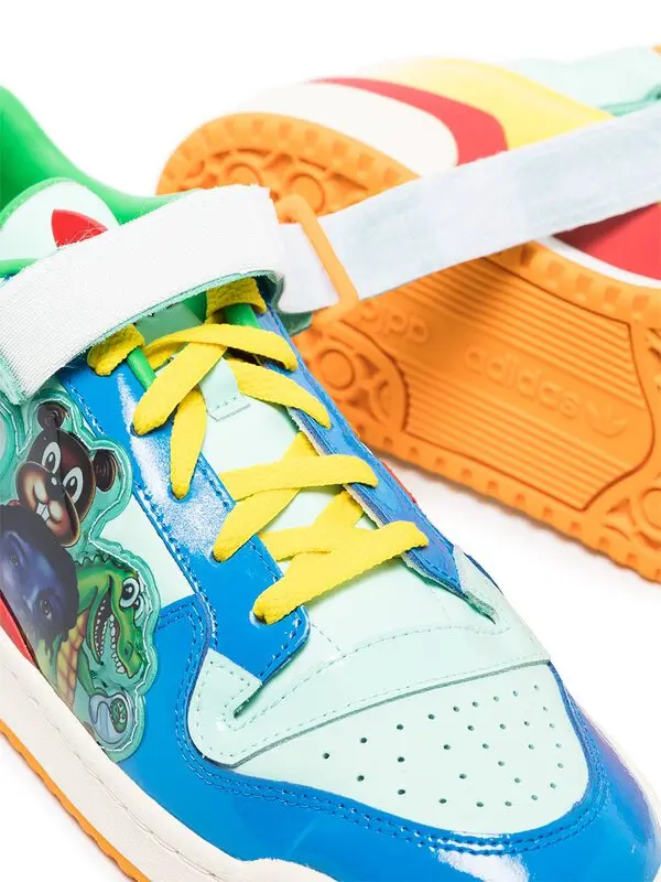 Adidas X Kerwin Frost Color-block Low-top Sneakers - Green