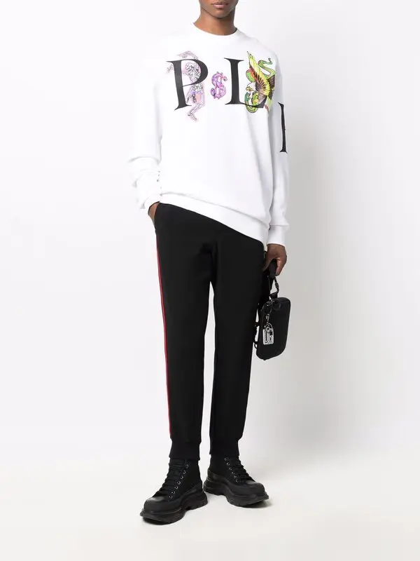 Philipp Plein Graphic-print Sweatshirt - White