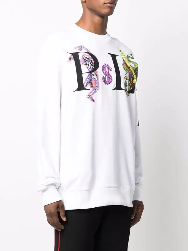 Philipp Plein Graphic-print Sweatshirt - White