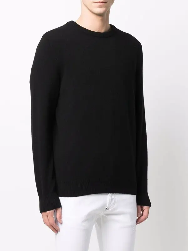 Philipp Plein Round Neck Knitted Jumper - Black