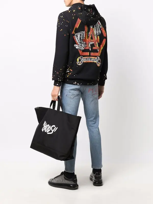 Philipp Plein Paint Splatter-print Pullover Hoodie