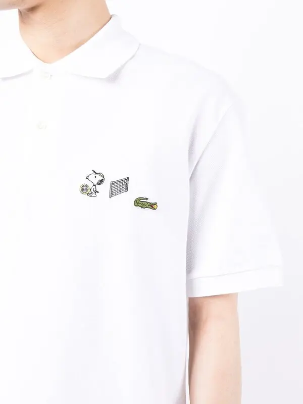 Lacoste X Peanuts Cotton Poo Shirt In White - 32% Off | Editorialist