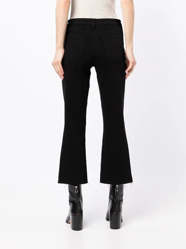 L'Agence Cropped Straight-leg Trousers