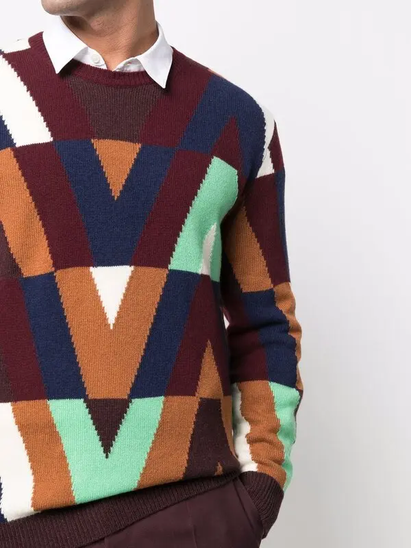 Valentino Garavani Logo-intarsia Jumper