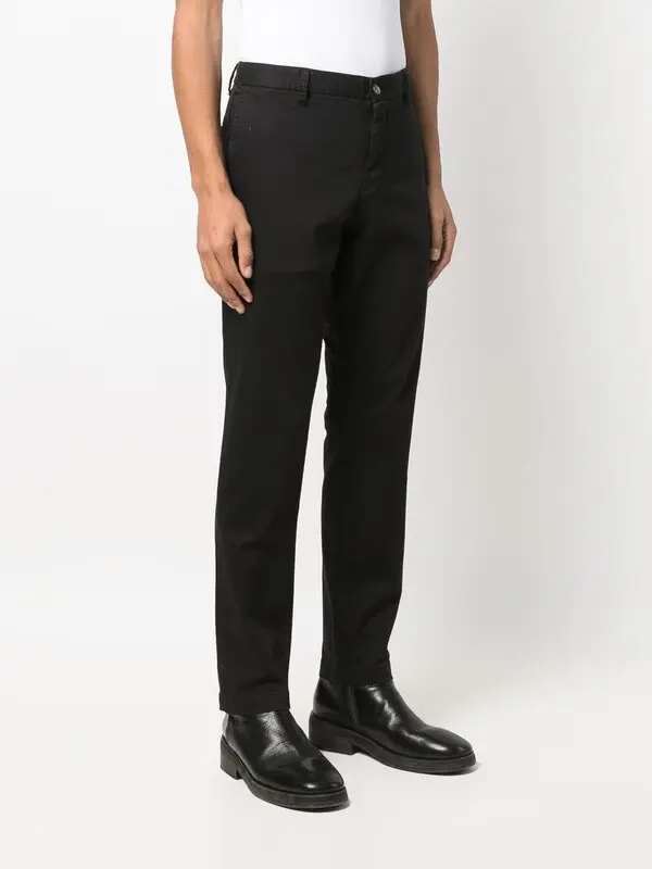 Philipp Plein Hexagon Logo Slim-fit Chinos - Black