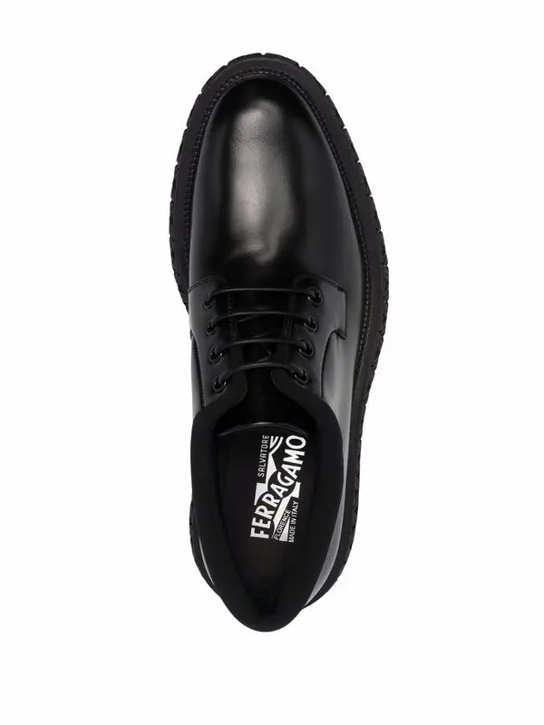 FERRAGAMO Mark Leather Derby Shoes