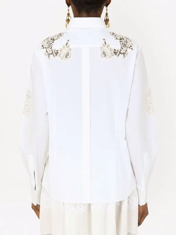 Dolce & Gabbana Openwork Poplin Shirt