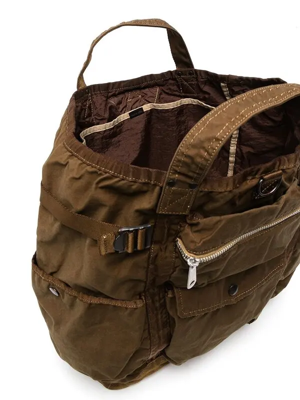 Porter-Yoshida & Co Tanker Backpack Tote Bag - Brown | Editorialist
