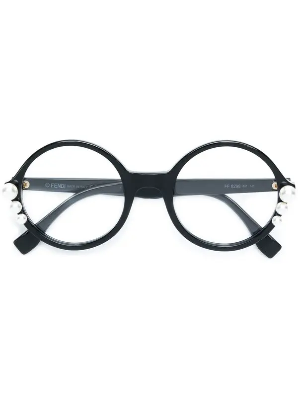 Fendi Ribbons And Pearls Round Glasses