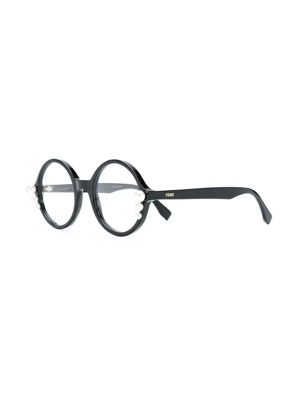 Fendi Ribbons And Pearls Round Glasses