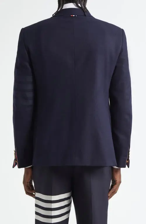 Thom Browne 4-bar Wool-cashmere Flannel Sport Coat - Navy