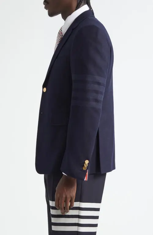 Thom Browne 4-bar Wool-cashmere Flannel Sport Coat - Navy