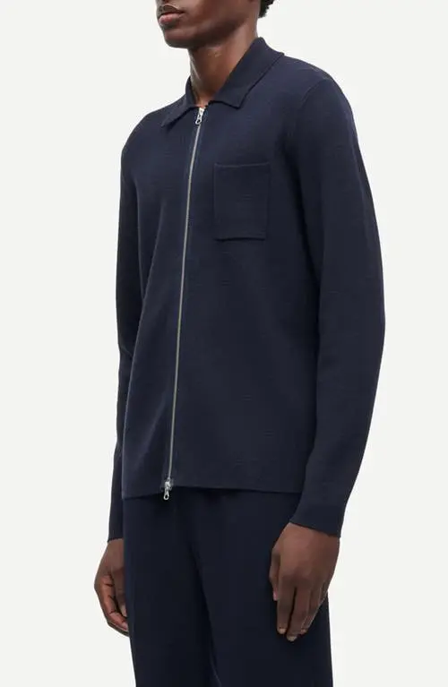 Samsøe Samsøe Guna X Zip Cardigan - Sky Captain