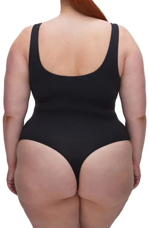 Good American Sculpting Modern Tank Bodysuit - Black001