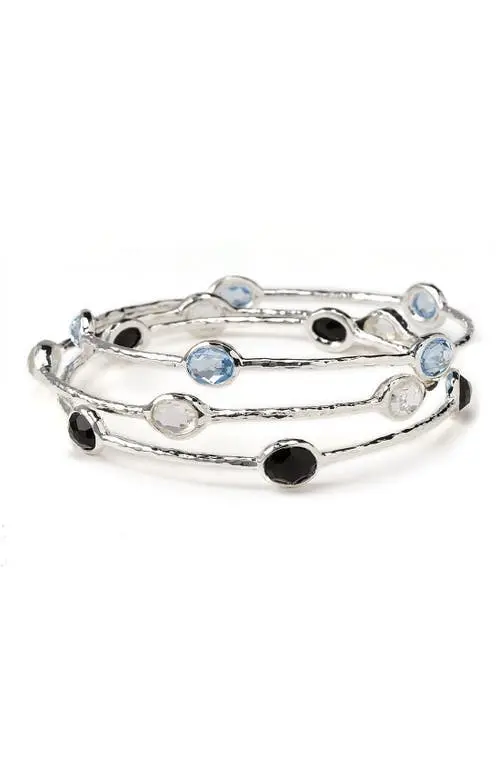 Ippolita Rock Candy Rosé Station Bangle - Hematite