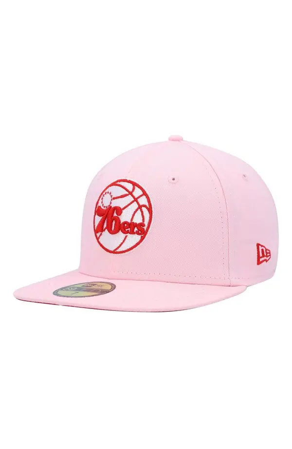 New Era Philadelphia 76ers Candy Cane 59fifty Fitted Hat
