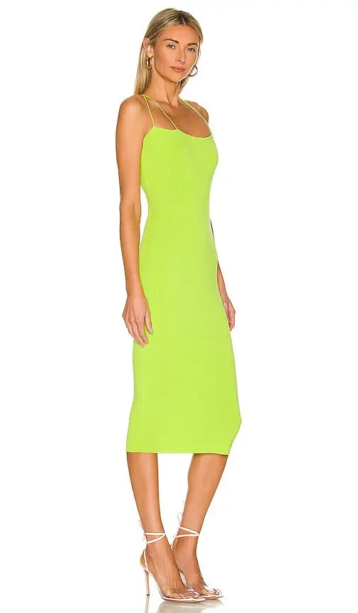 Superdown Jacquelyn Midi Dress In Green In Neon Green - 30% Off |  Editorialist