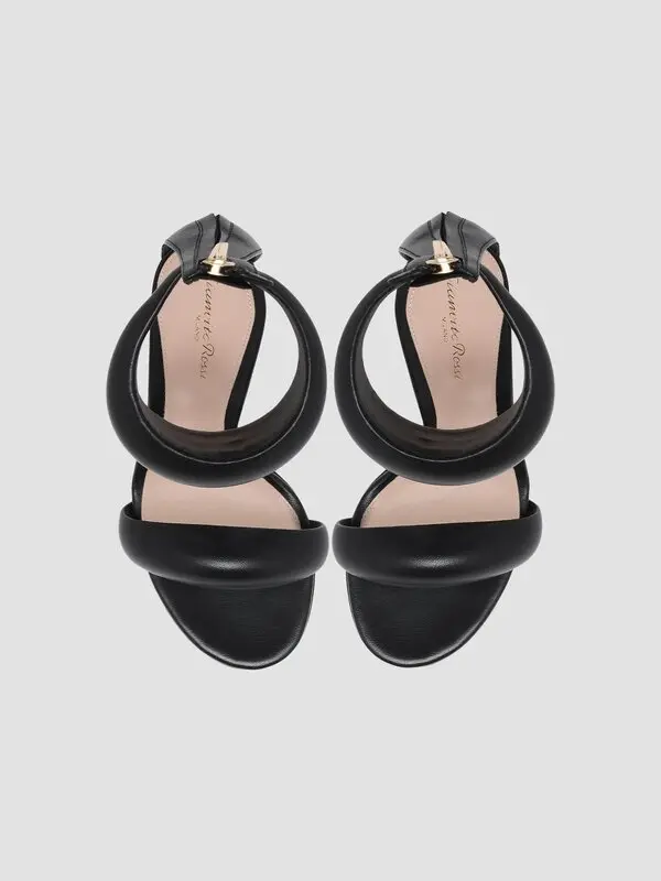 GIANVITO ROSSI Bijoux Nappa Leather Sandals - Black