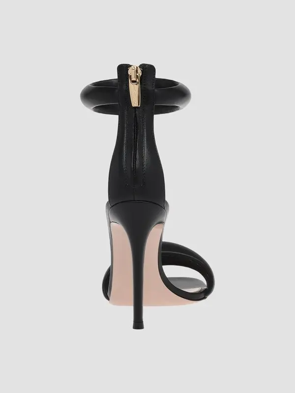 GIANVITO ROSSI Bijoux Nappa Leather Sandals - Black