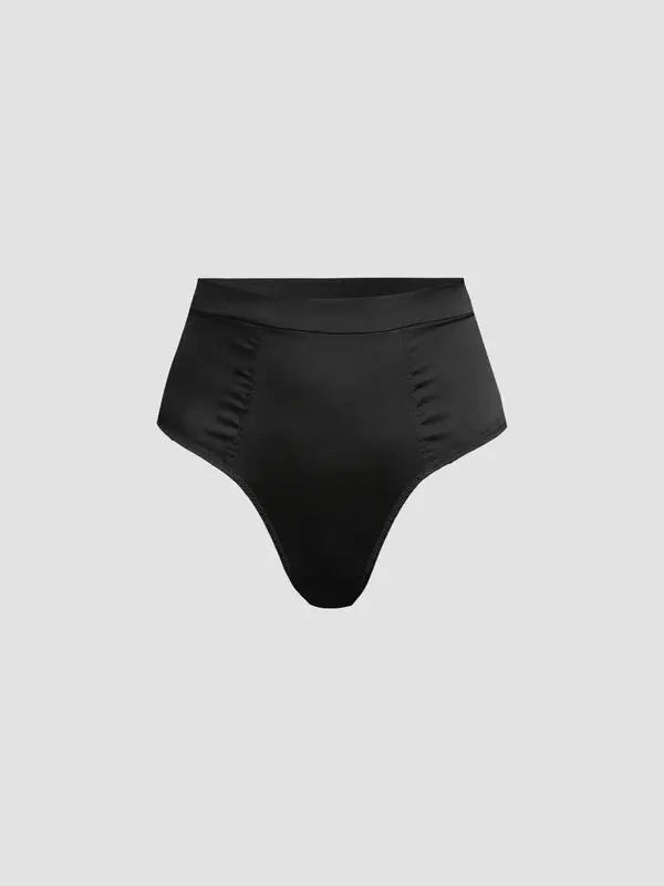 Kiki De Montparnasse Tous Les Jours High-waist Thong - Black