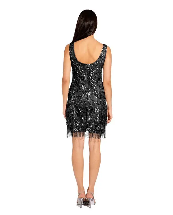 adrianna papell beaded fringe cocktail dress Petite - Black Midi Dress Collection monica lewinsky and the Pant Size:30 Fresh yet utterly opulent