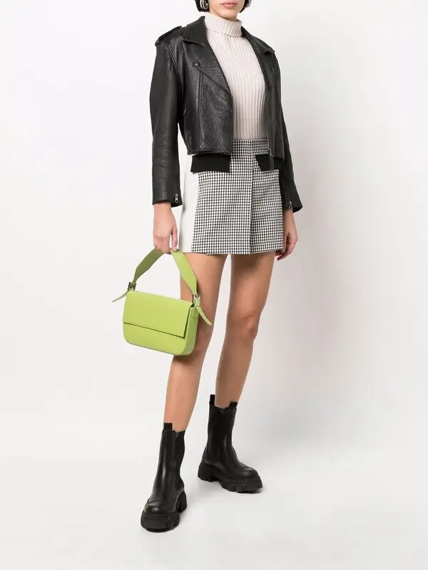 Patrizia Pepe Check-print Mini Skirt