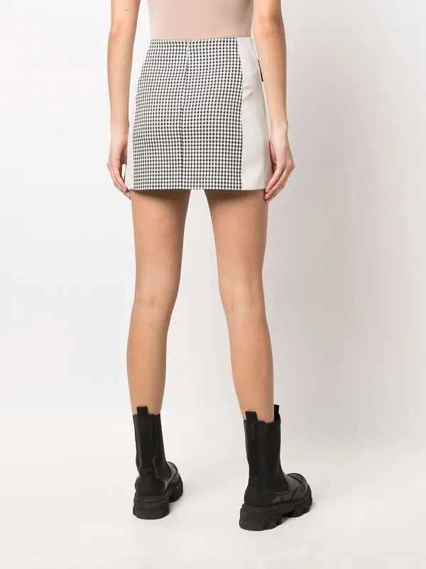 Patrizia Pepe Check-print Mini Skirt